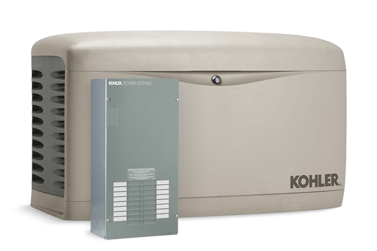 Kohler 14kW Air Cooled Dual Fuel 1PH Generator w/ Comp Encl and 100A ...